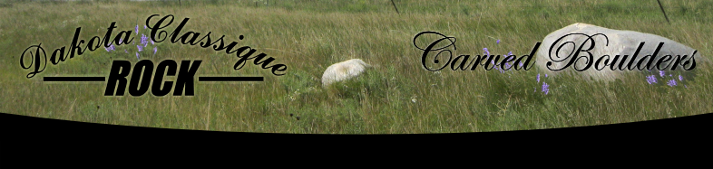 Custom Engraved Stone Signs Made From South Dakota Boulders.